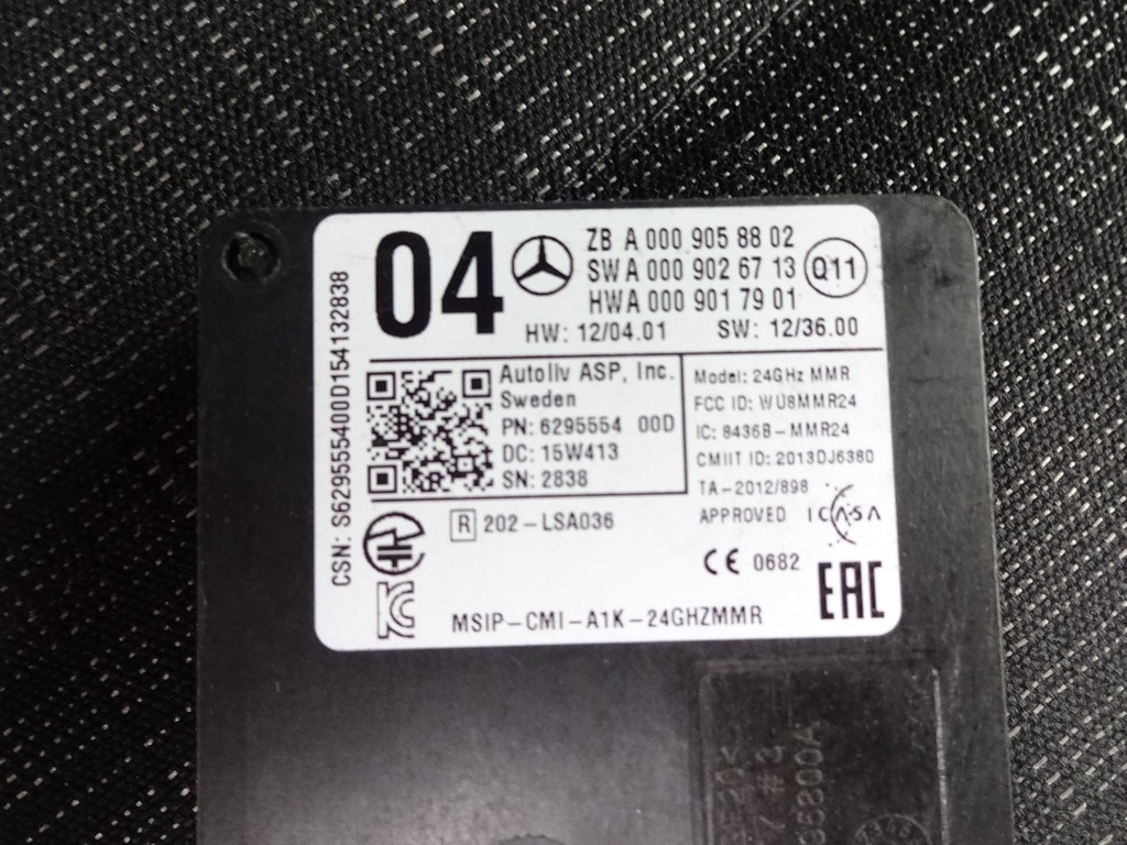 CZUJNIK RADAR SENSOR MERCEDES A 0009058802 - 7555020001 - oficjalne ...