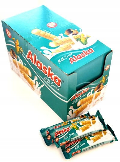 Rurki kukurydziane z mlecznym kremem Alaska 48 szt - 8507897568 - oficjalne archiwum Allegro