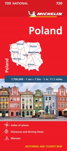 Poland - Michelin National Map 720 : Map Sheet map - 12861638427 ...