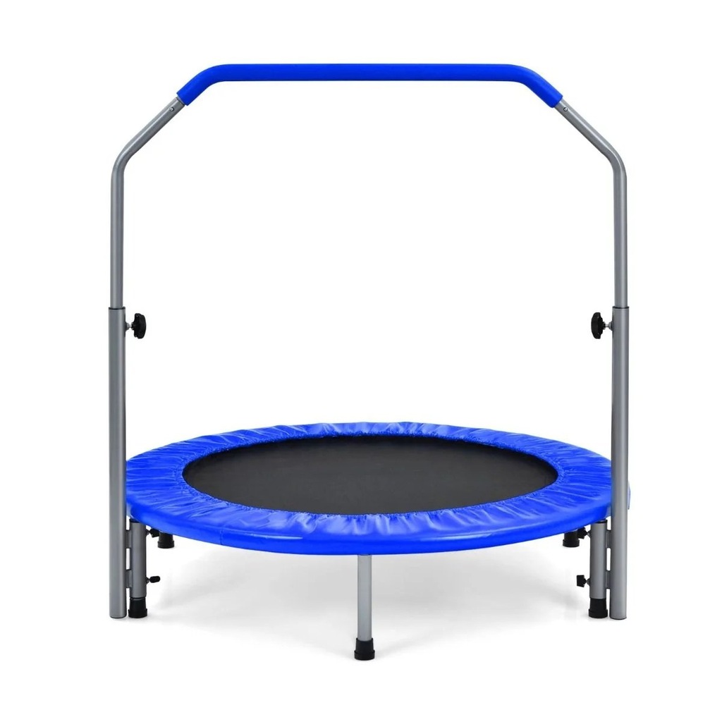MAXI Trampolina Dzieci Dorosłych Z Poręczą 150KG - 12381099043 ...