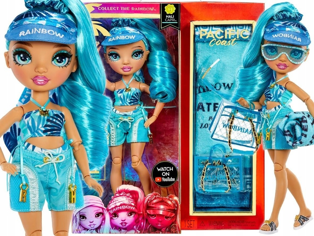 Rainbow High Pacific Coast Hali Capri Lalka Modowa - 12436706506 ...