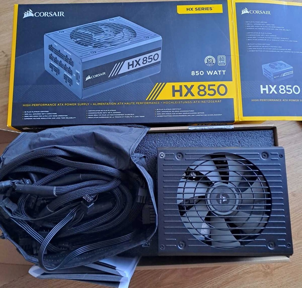 Zasilacz Corsair HX850 80+ Platinum gwarancja - 13109145924 - oficjalne archiwum Allegro