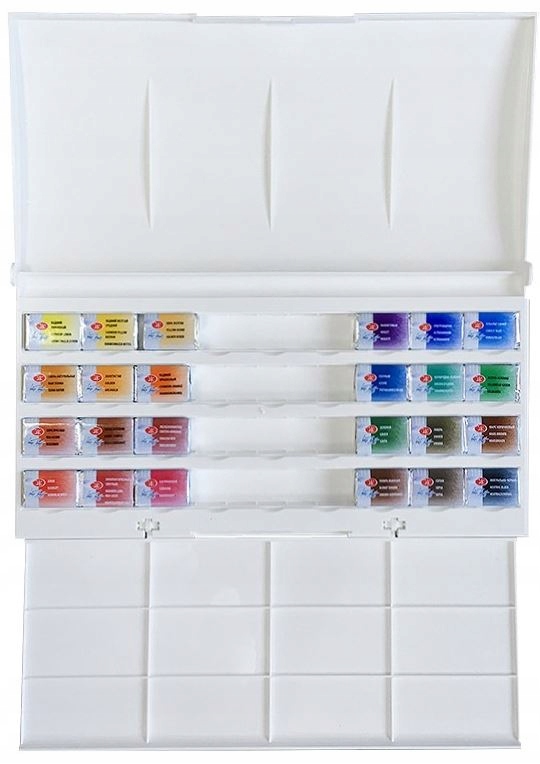 Akwarele Saint-Petersburg 24 szt. Farby Akwarelowe - 12078658512 ...