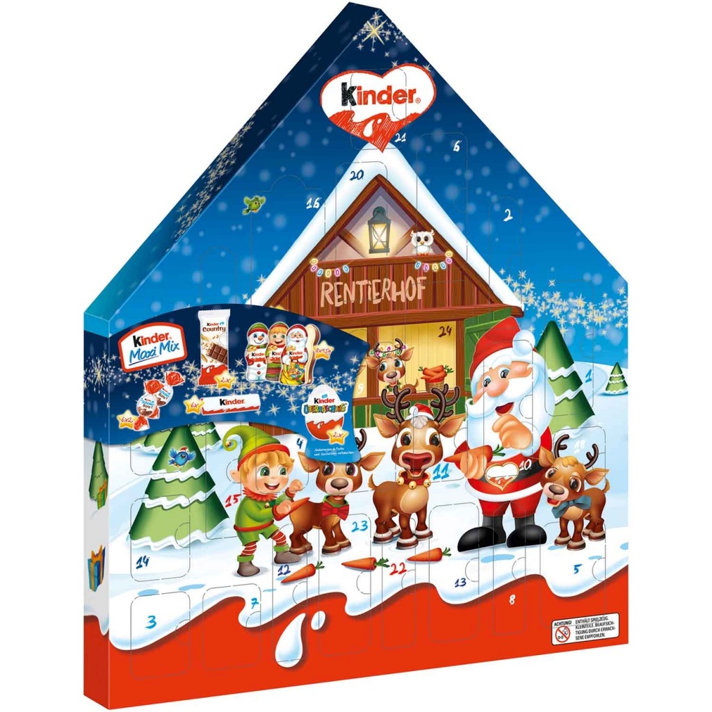 Kinder Maxi Mix Kalendarz Adwentowy Duży Domek 351g - 14551682428 - oficjalne archiwum Allegro