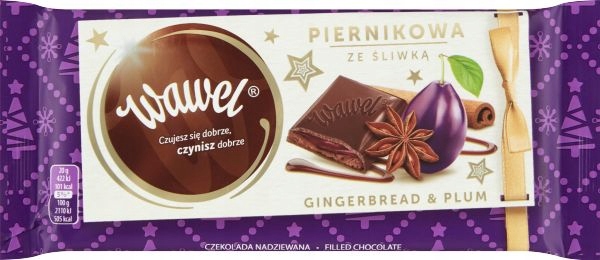 WAWEL PIERNIKOWA ZE ŚLIWKĄ CZEKOLADA NADZIEWANA - 12726306854 - oficjalne archiwum Allegro