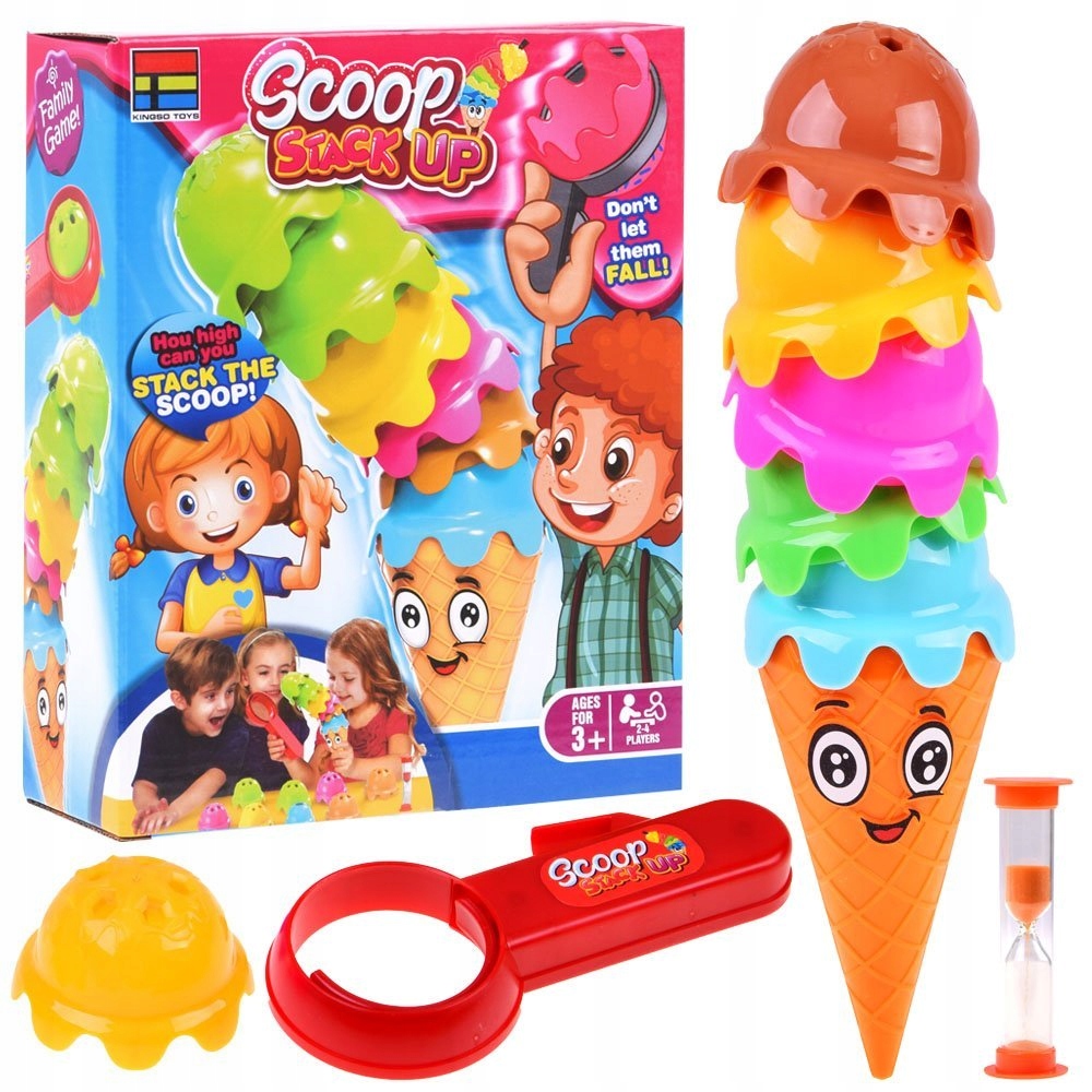 Gra zręcznościowa Lody w waflu ułóż wieżę GR0417 - 11410184558 ...