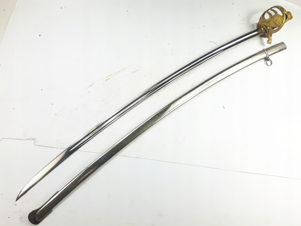 Szabla Wyższego Oficera Francja XIX w. BALP St Etienne Sygnowana ...