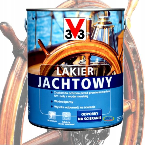 V33 Lakier Do Drewna Jachtowy Bezbarwny 2,5 L - 11317381910 - oficjalne ...