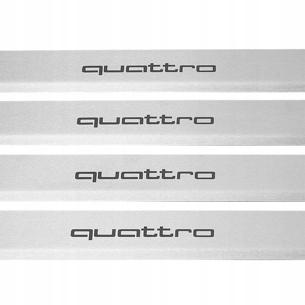 AUDI Q7 4M Nakładki progowe na progi QUATTRO Stal nierdzewna 304 mat z cza - 15585679752 ...