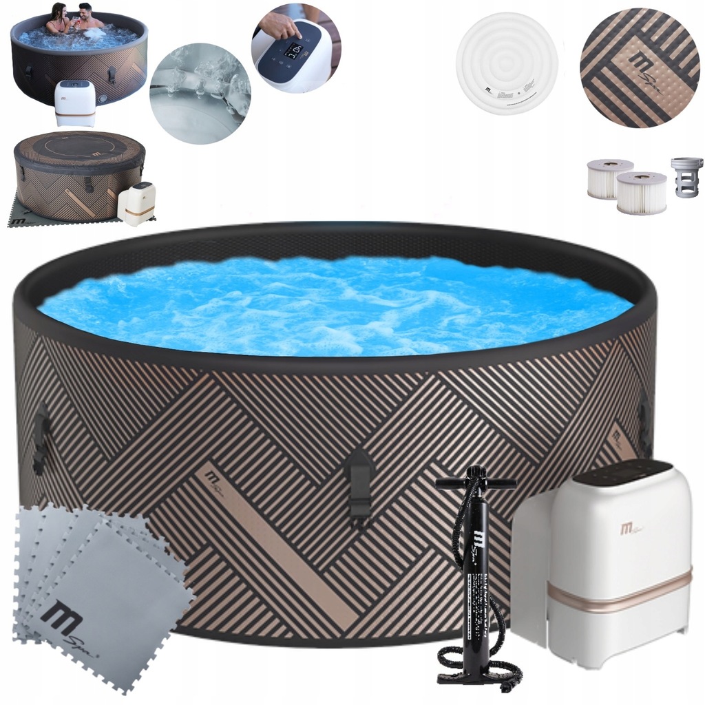 MSPA MONO JACUZZI OGRODOWE 6 OS POMPOWANE SPA+OZON - 11961194515 ...