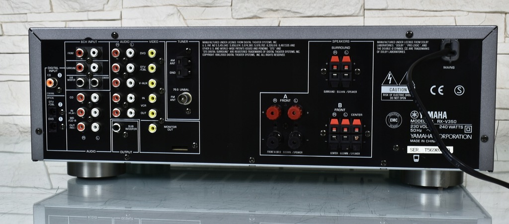 YAMAHA RX-V350 Cyfrowy amplituner 5,1 - 11341813625 - oficjalne ...