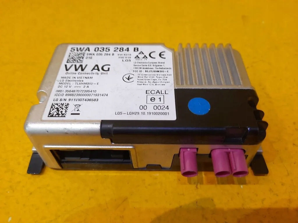 VW T-Roc POLO 2G MODUŁ STEROWNIK ONLINE 5WA035284B - 13151117453 ...