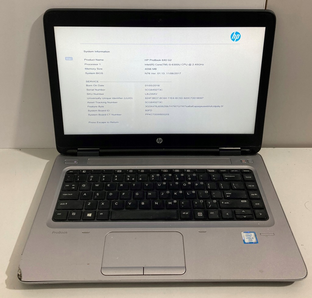 HP PROBOOK 640 G2 14" Intel Core i5 4 GB TX136 - 13438768250 ...