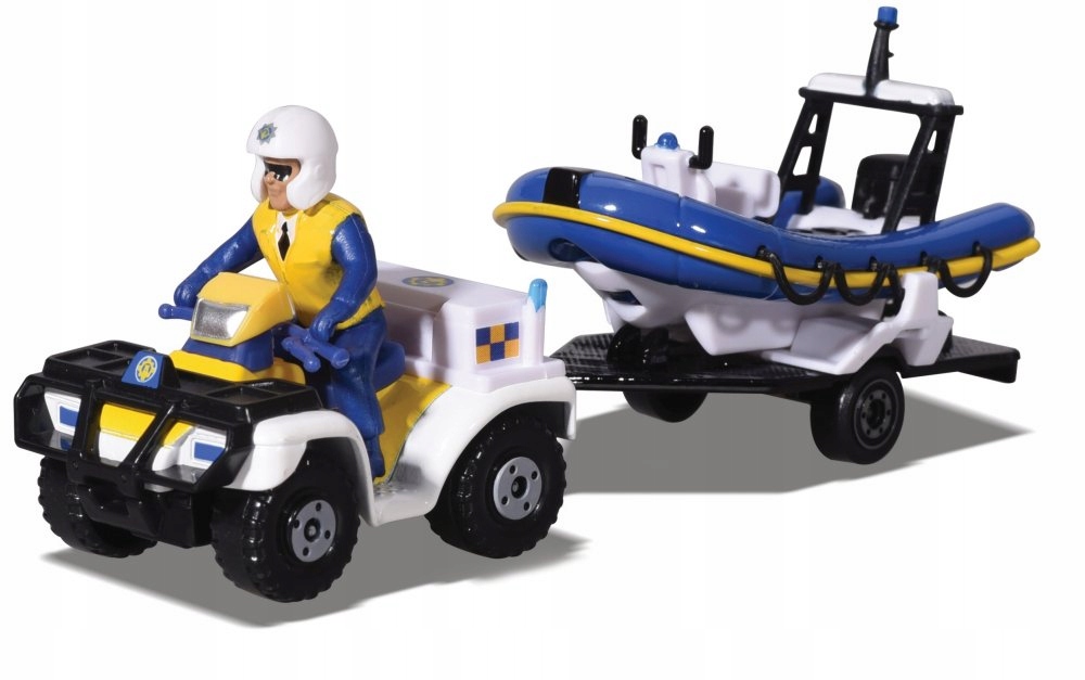 Strażak Sam Quad policyjny Przyczepa Ponton Dickie - 12858955242 ...