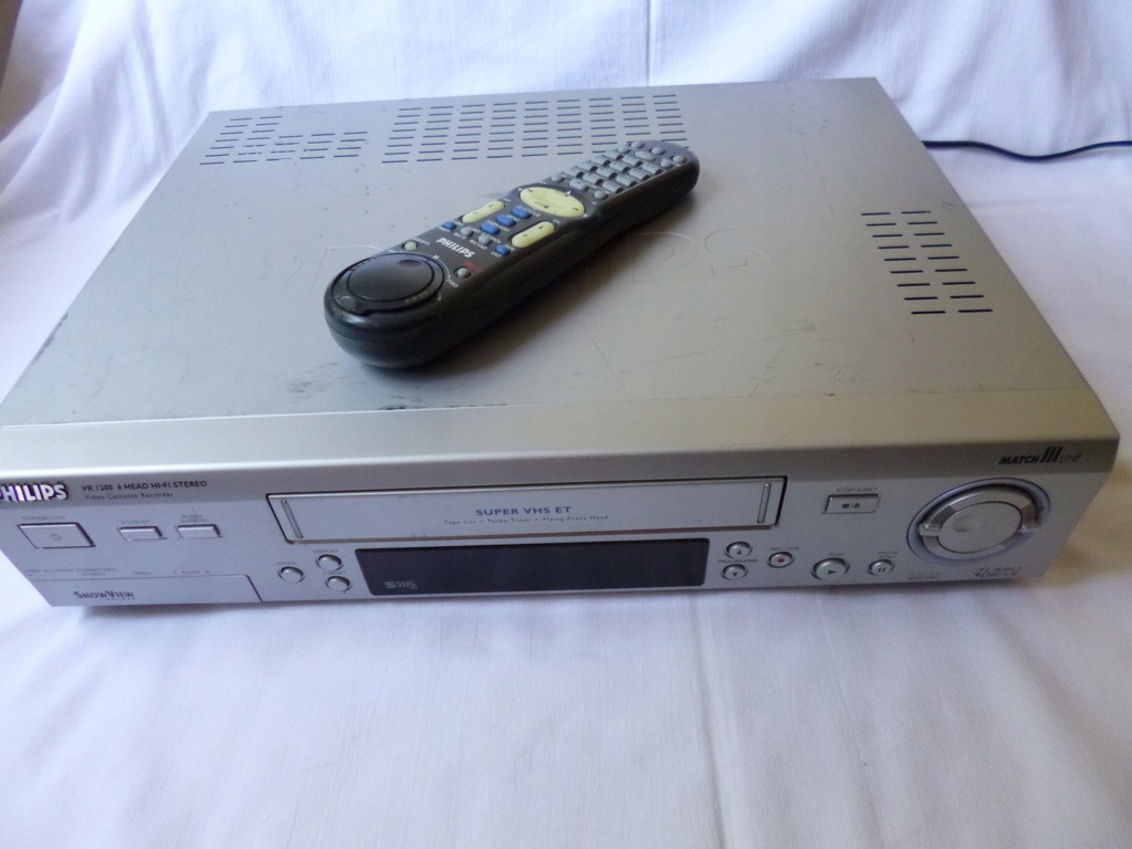 Philips VR1200 magnetowid S-VHS Super VHS + pilot - 14192528254 ...