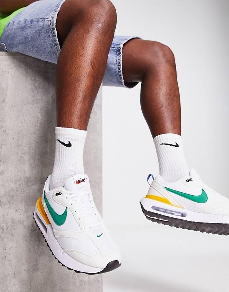 Nike Air Max Down białe z zielonymi i żółtymi elementami 44,5 ...