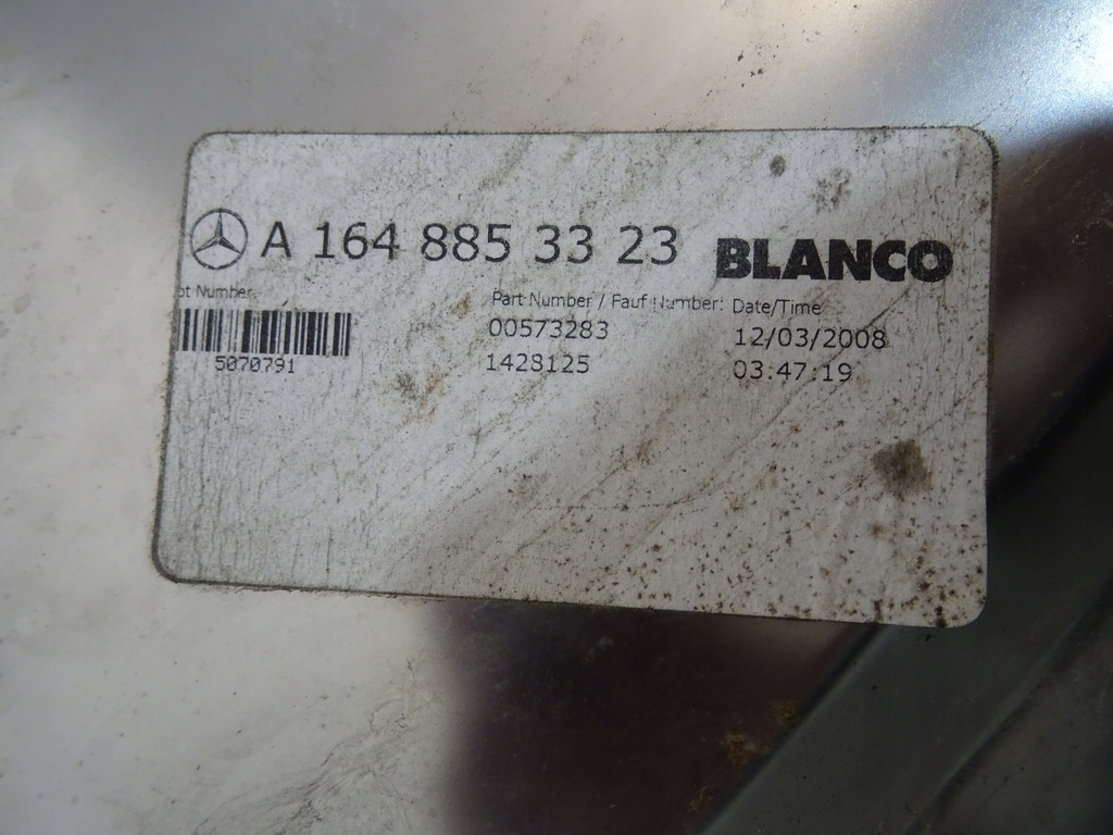 DYFUZOR ZDERZAKA TYŁ ML W164 LIFT A1648853323 - 9281974827 - oficjalne ...