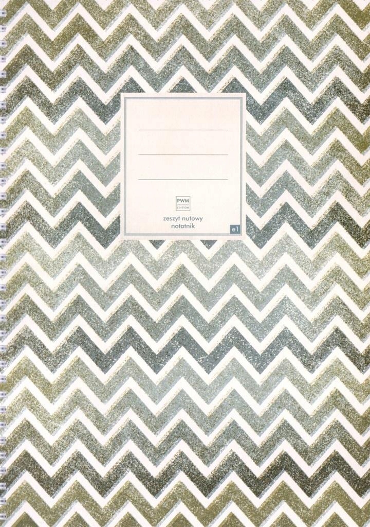 ZESZYT NUTOWY E1 - A4 STOJĄCY 12 LINII SPIRALA W.6 - 15050416088 ...