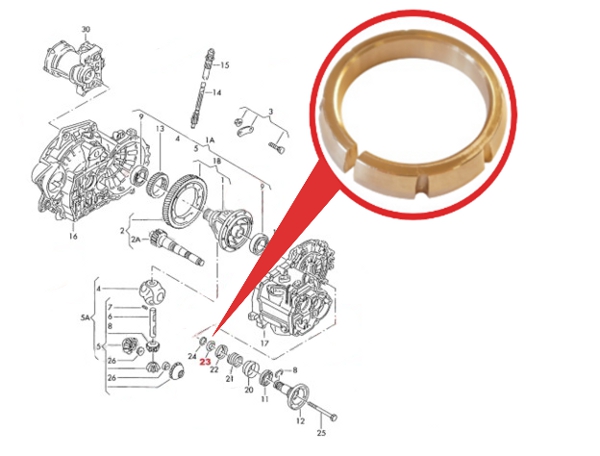 PIERŚCIEŃ PÓŁOSI SKRZYNI 020409374 DO VW BORA 99- - 7365615239 ...