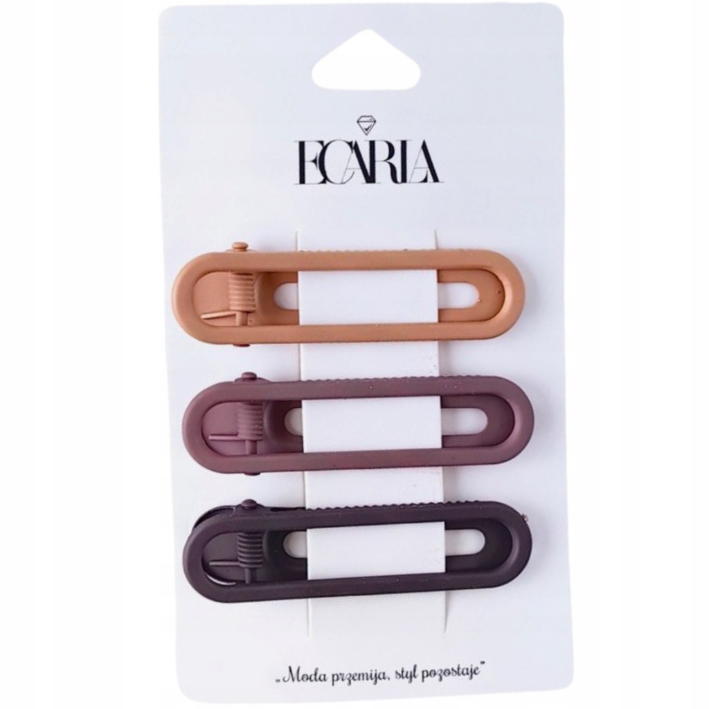 Spinki do Włosów Metalowe Ozdobne Brązowe Mocne dla Kobiet Dzieci 6cm ...