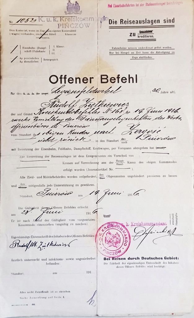 OFFNER BEFEL Legionnsfeldwebel Legiony Polskie - 13674252935 ...