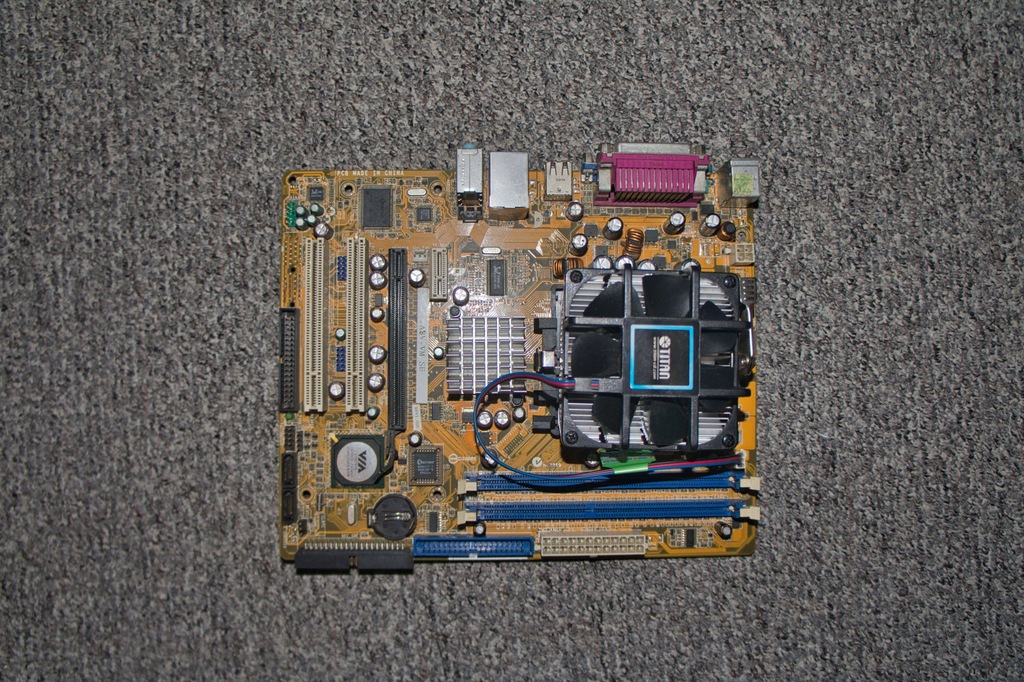 Rzadka Płyta główna Asus A8V-VM SE Micro ATX+ Athlon 64 3200 ...