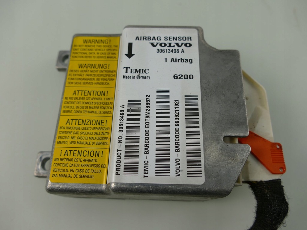 VOLVO S40 V40 I MODUŁ PODUSZEK STEROWNIK AIRBAG - 11803703915 - oficjalne archiwum Allegro