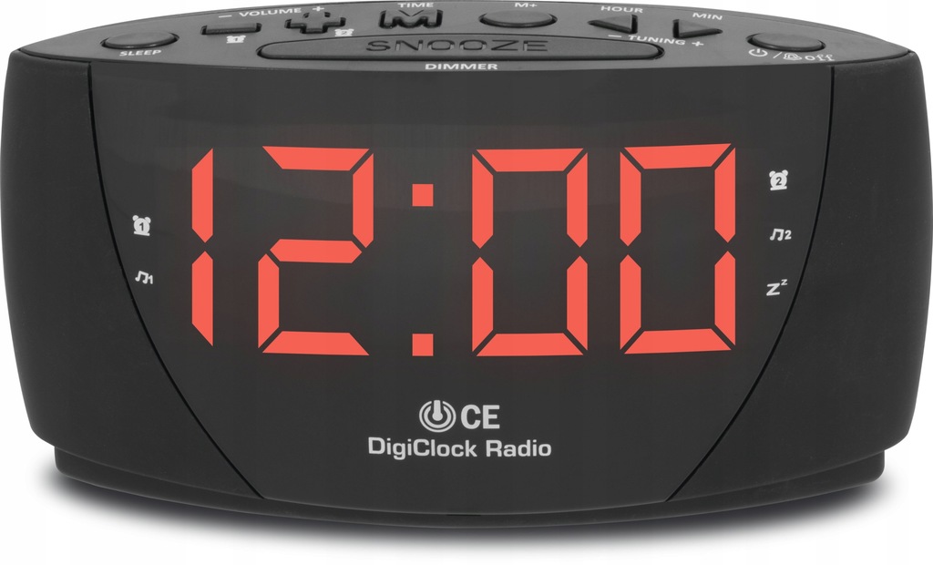 Radio Budzik Technisat DigiClock FM Zegar LCD LED - 7297648437 - oficjalne archiwum Allegro