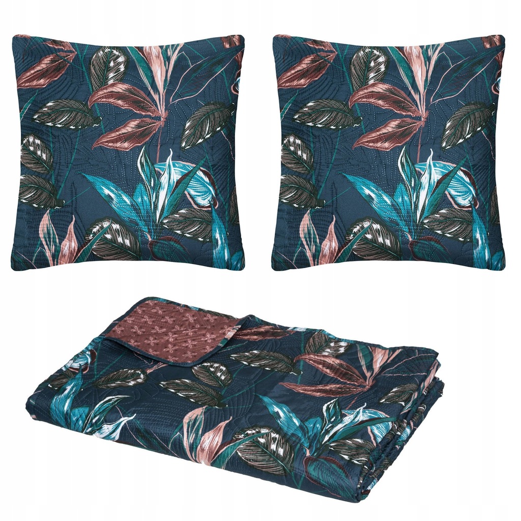 NARZUTA DWUSTRONNA na łóżko TROPIKALNA 240x260 cm - 12222857531 - oficjalne archiwum Allegro