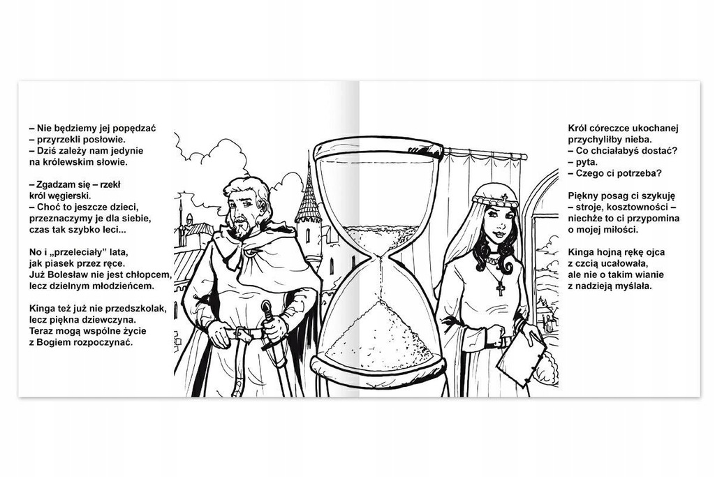 Św. Kinga - kolorowanka - 10891901597 - oficjalne archiwum Allegro