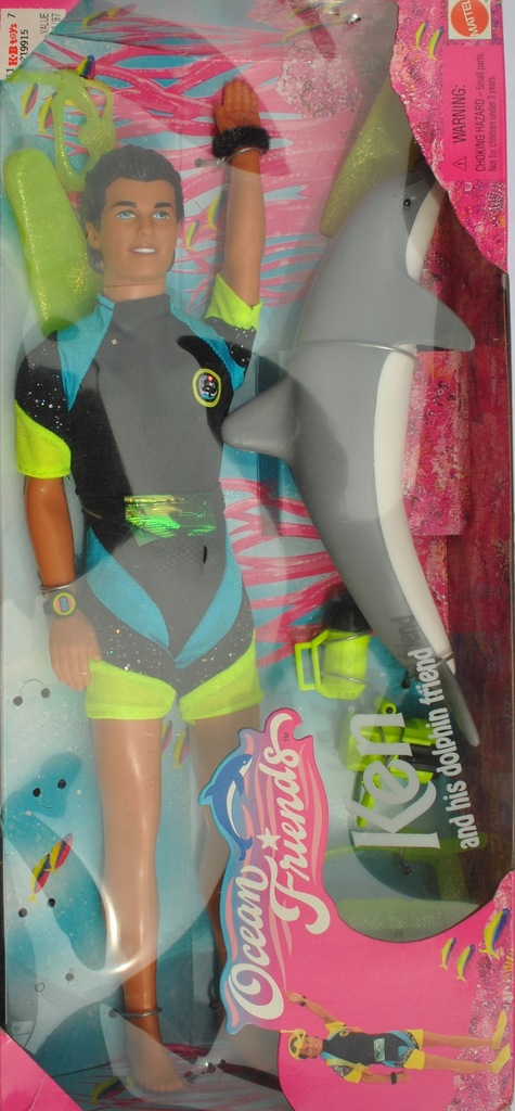 lalka BARBIE OCEAN FRIENDS KEN 1996 MATTEL - 12290716993 - oficjalne ...