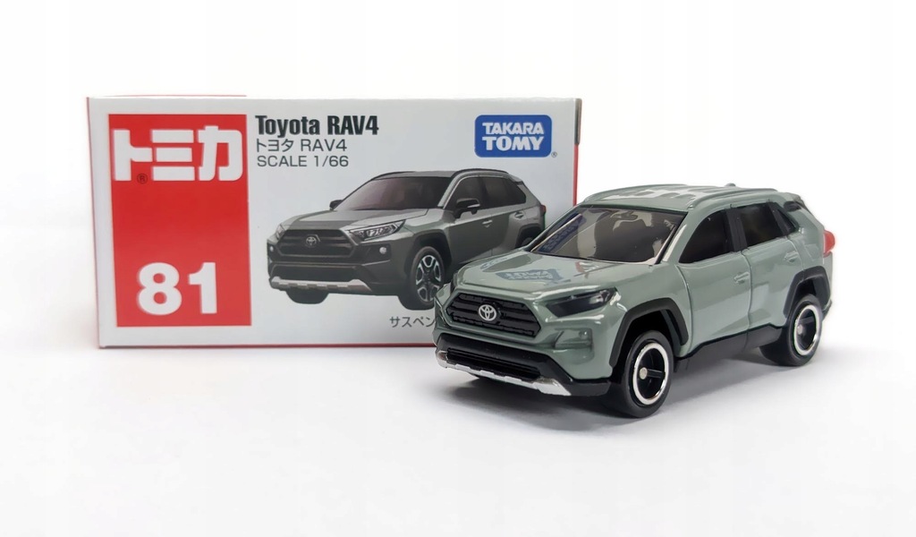 TOMICA TOYOTA RAV4 1/66 #81 METALOWY - 12603719969 - oficjalne archiwum Allegro