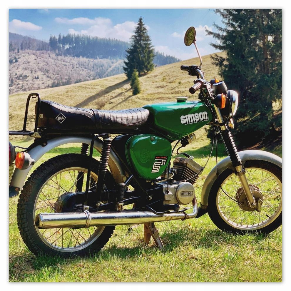 Plakat 90x90 Motorower Simson S51 - 10630404762 - oficjalne archiwum ...