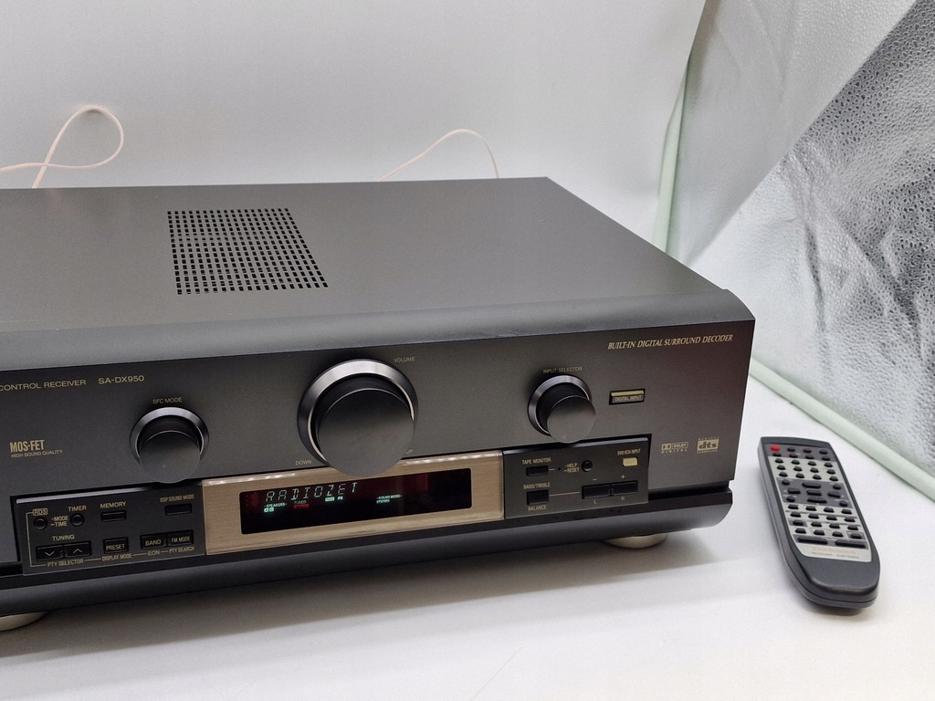 TECHNICS SA-DX950 TOP AMPLITUNER +ORYGINALNY PILOT - 13535411217 - oficjalne archiwum Allegro