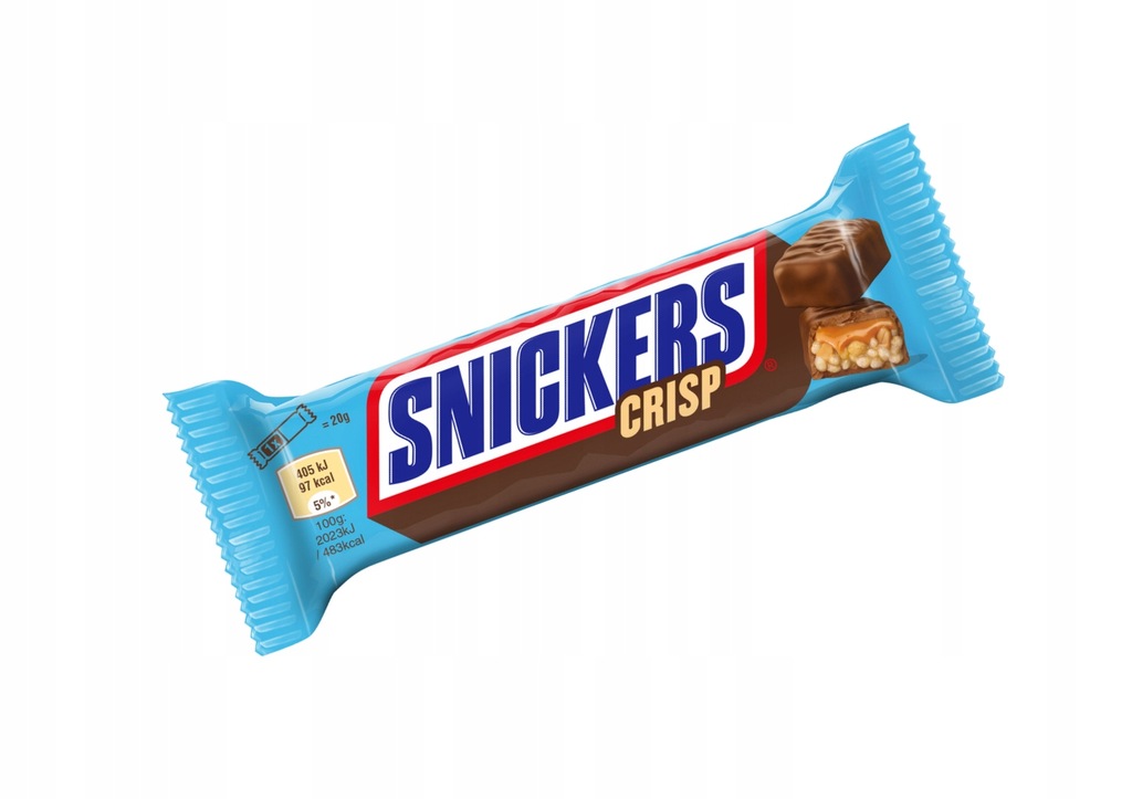 Snickers Crisp Baton chrupki ryżowe z czekoladą - 12508895260 ...