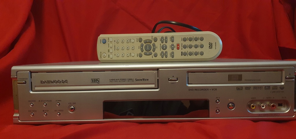 Magnetowid nagrywarka VHS Daewoo DF-7100 - 13341545779 - oficjalne ...