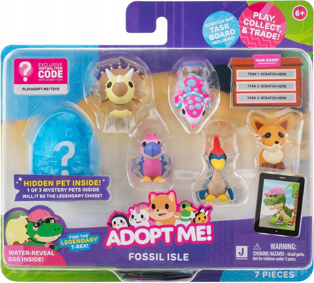 Adopt Me! Zestaw 6 Figurek Figurki Animal Life Roblox + Kod do gry ...
