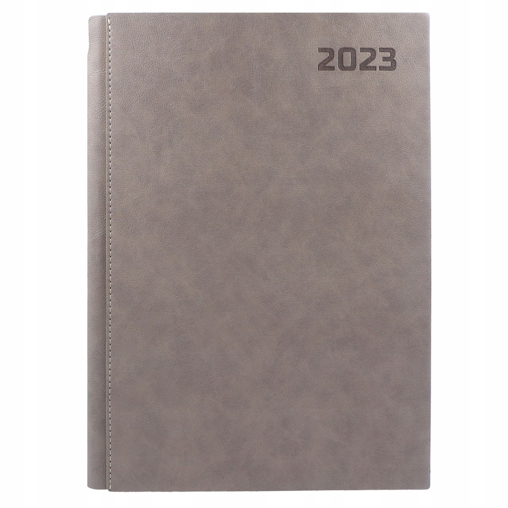 KALENDARZ KSIĄŻKOWY A4 2023 DZIENNY BRĄZ PREMIUM - 12779207168 - oficjalne archiwum Allegro