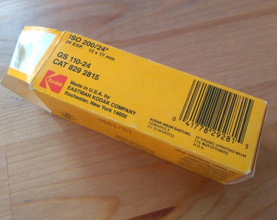 Kodak Gold II typ 110 ISO 200 24 klisza film stary - 7868189348 ...