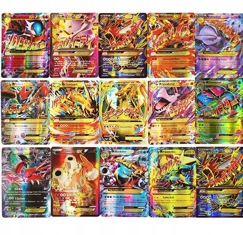 POKEMONY - KARTY POKEMON - SUPER Talia 60 MEGA EX - 12260534043 ...