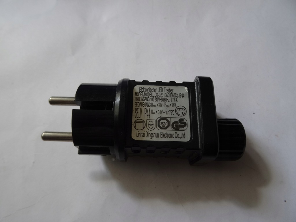 Zasilacz LED DS-DZ310AC0360Cs-IP44 31V 3.6W IP44 - 14283007126 - oficjalne archiwum Allegro