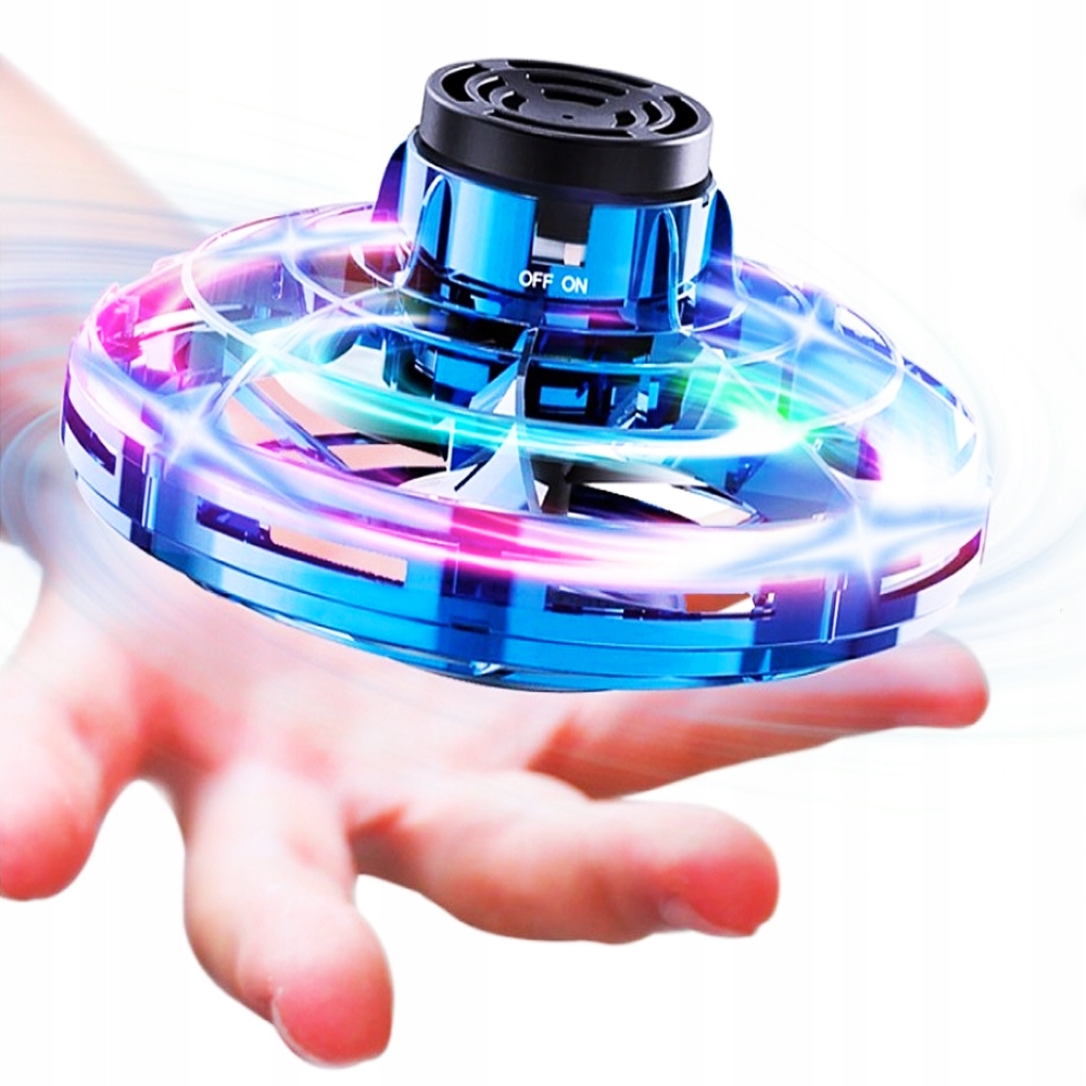 Latający spinner ufo zabawka dla dzieci dron lot - 12982134714 ...