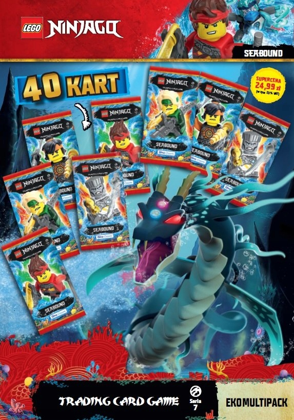 Lego Ninjago 7 KARTY SEABOUND EKOMultipack 40kart - 13336985948 ...