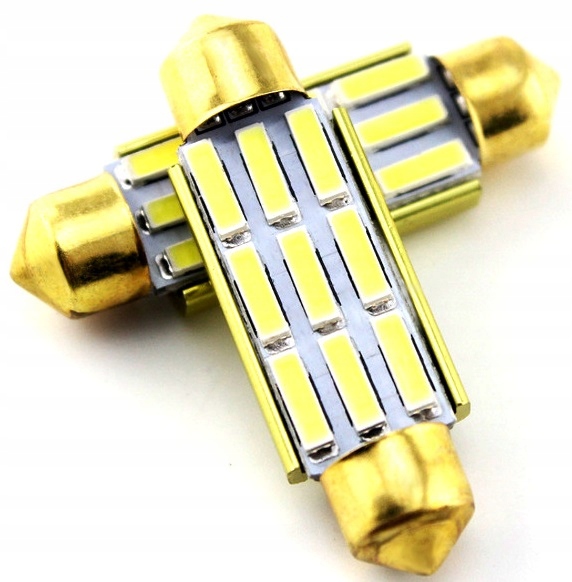 Żarówka C5W C10W 41mm 42mm LED 9xSMD 7014 CANBUS - 7017950048 - oficjalne archiwum Allegro