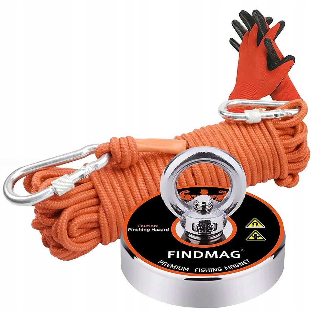 Wędkarski Magnes Neodymowy 60mm 180 kg - 12950146536 - oficjalne ...