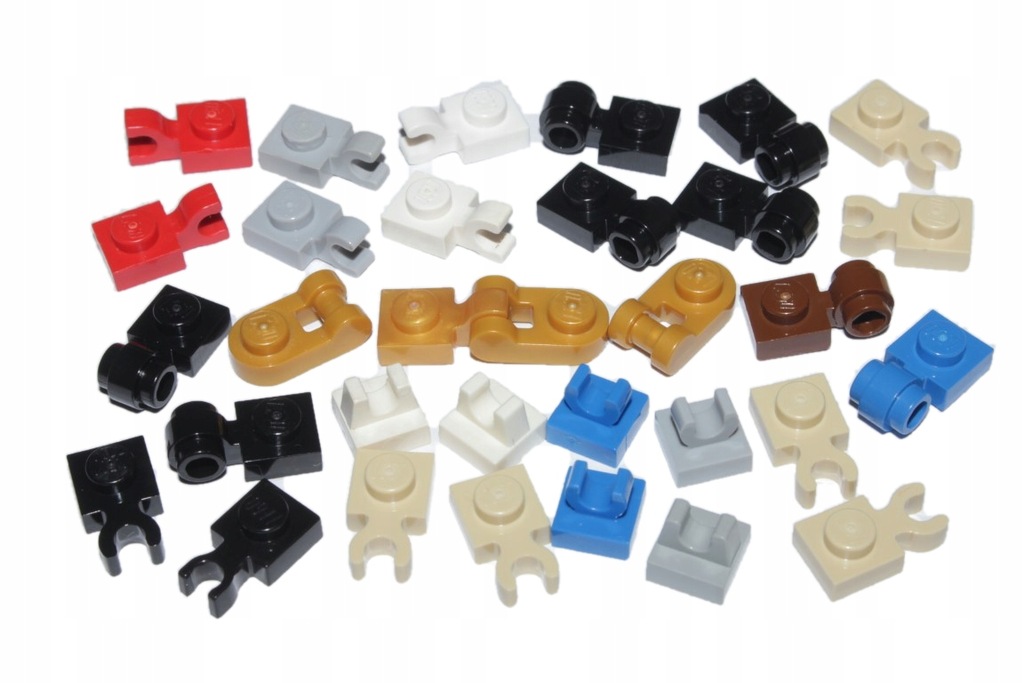 90*LEGO 4085 26047 4081 PŁYTKA 1x1 ZACZEP UCHW x32 - 13157591347 ...