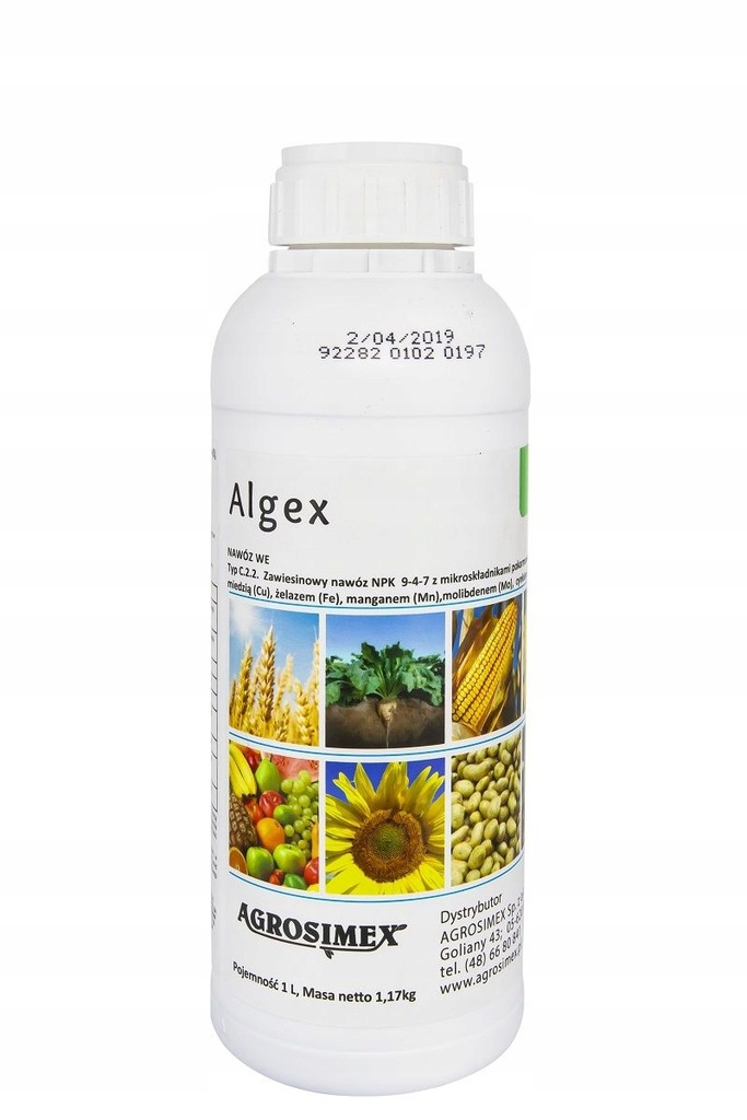 Algex 1L NAWÓZ EKSTRAT Z ALG MORSKICH - 14378176347 - oficjalne ...