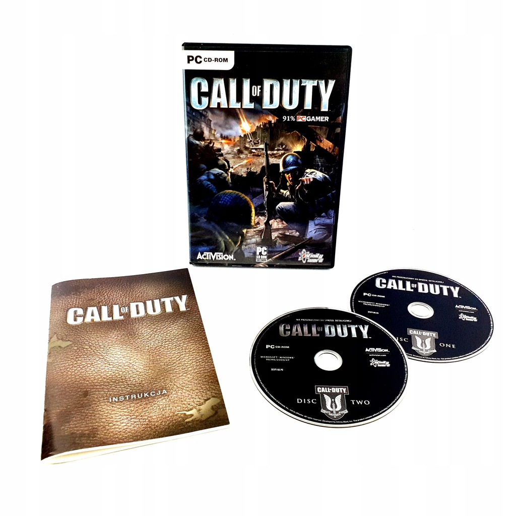 CALL OF DUTY 1 I PIERWSZA CZĘŚĆ COD PC WYDANIE PL - 10665532683 ...