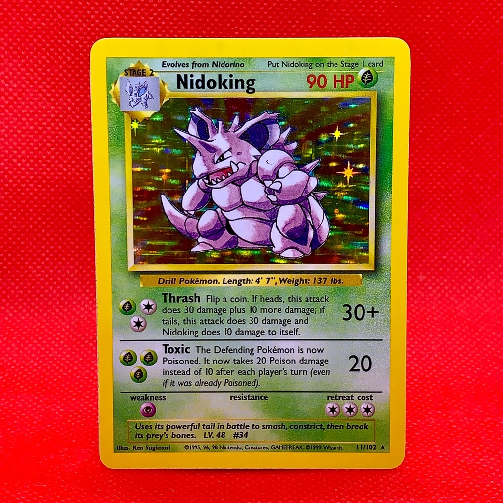 Karta Pokemon NIDOKING | Base Set 1999 | HOLO - 8311821590 - oficjalne ...