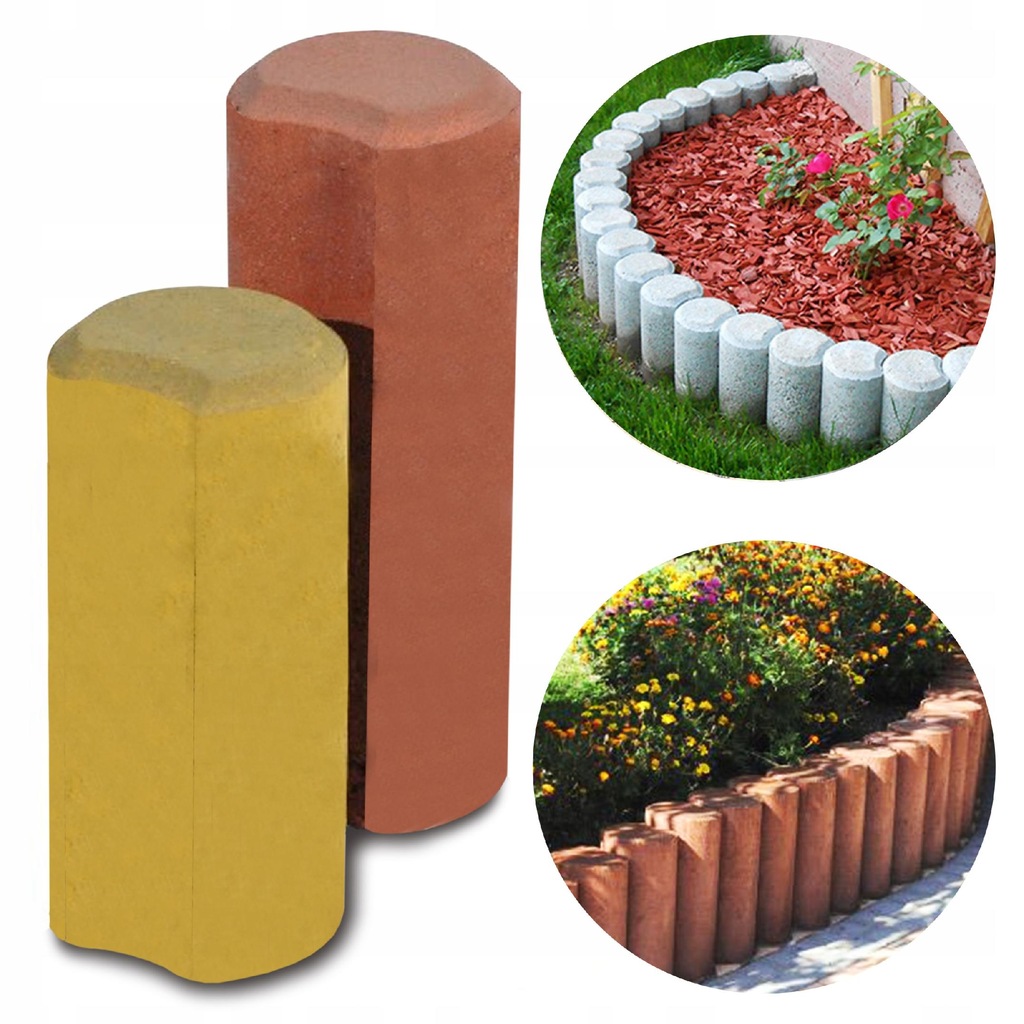 Palisada Okragła Betonowa Ogrodowa MAŁA 84 sztuki - 12761566737 - oficjalne archiwum Allegro